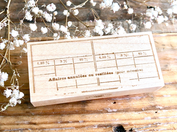 Japanese Wooden Rubber Stamps - Vintage / Antique Style Receipt Tax Fr ...